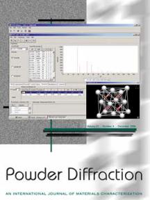 Powder Diffraction Journal – Volume 21