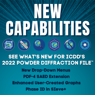 ICDD – International Centre for Diffraction Data