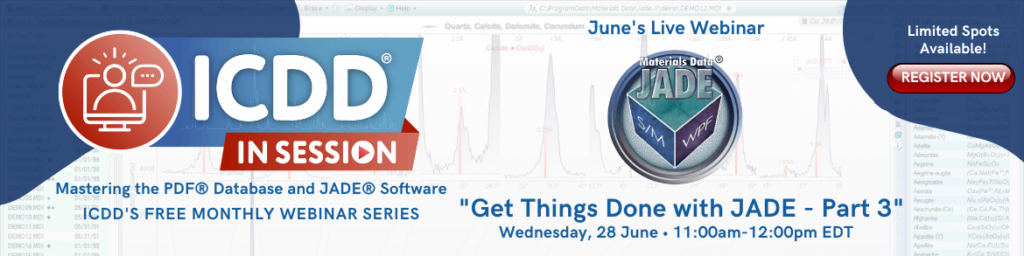 The International Centre for Diffraction Data - ICDD