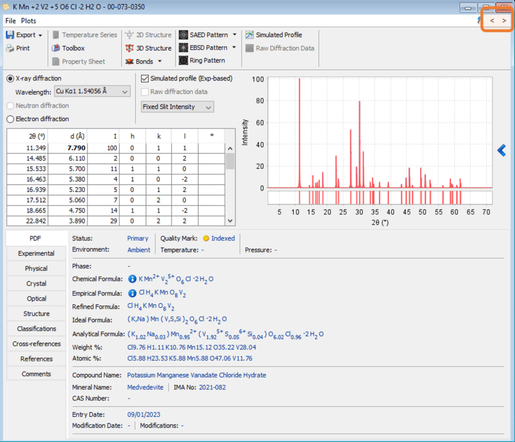 New Capabilities of the PDF Database - ICDD