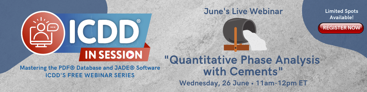 The International Centre for Diffraction Data - ICDD