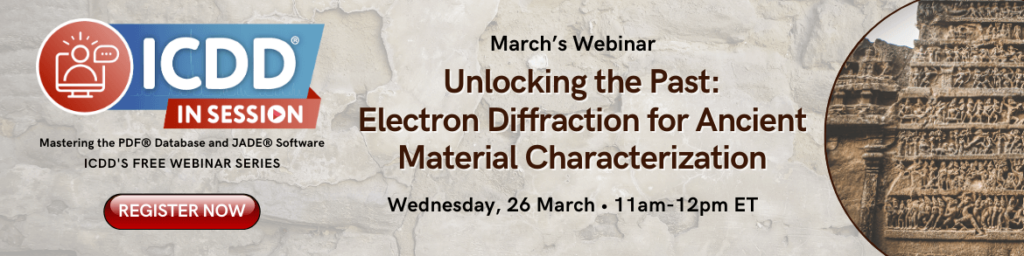 The International Centre for Diffraction Data - ICDD